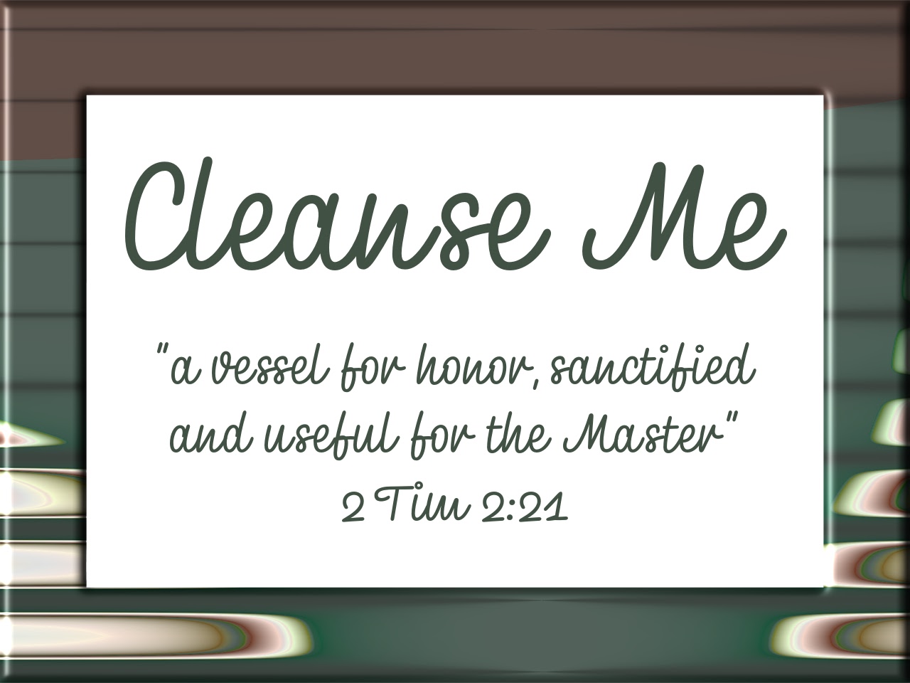 Cleanse Me – Made Ready